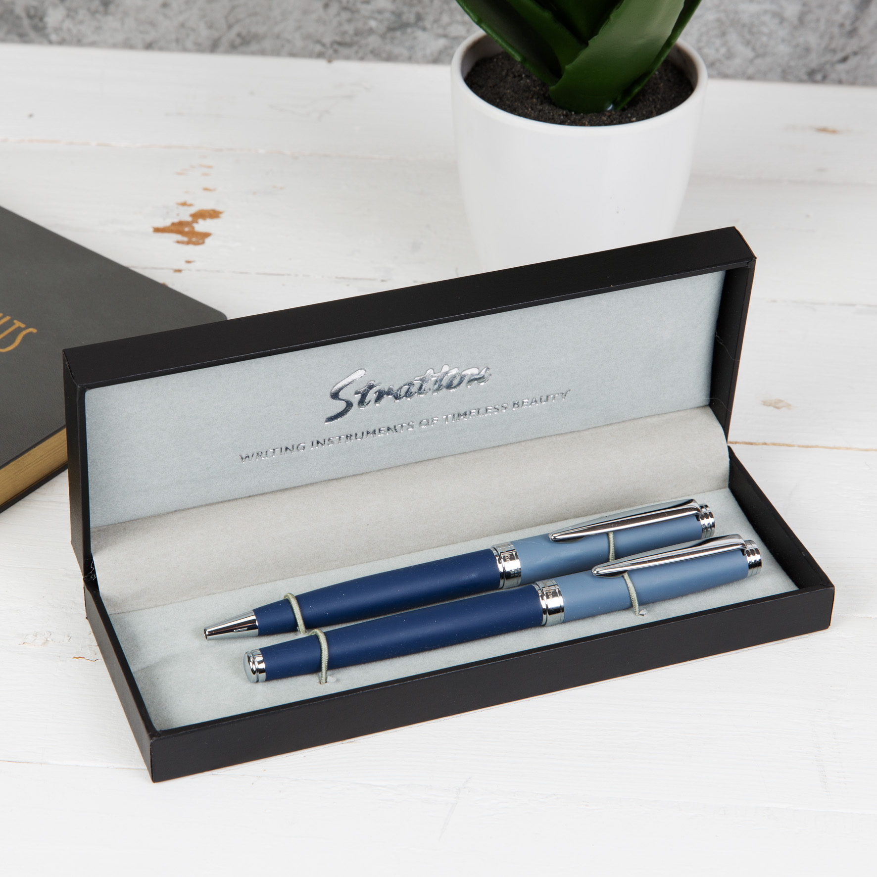 Set Stilolapsa “Stratton” te personalizuar-Blu » eisfoto